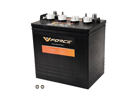 V-Force® Deep Cycle Battery, Flooded, 8 V, 165 Ah, Terminal Style Type ...