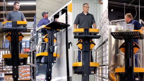 WAV60-118 Work Assist Vehicle, Man Up Order Picker With Manual Load ...